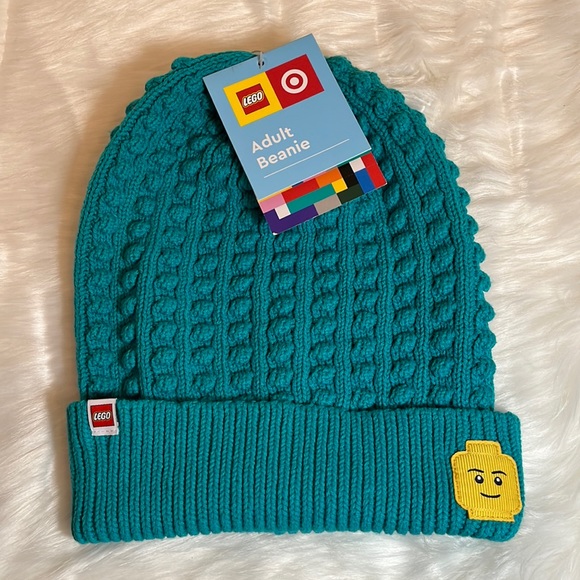 Lego | Accessories | Nwt Lego Collection And Target Teal Adult Beanie ...